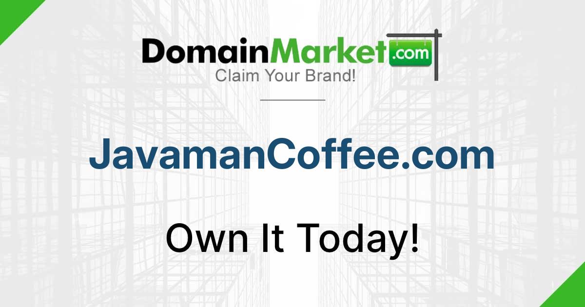 JavamanCoffee.com - Food & Beverage Domains for Sale - Buy Premium ...
