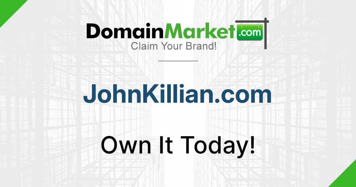 JohnKillian.com - Personal Domains for Sale - Buy Premium Individual ...