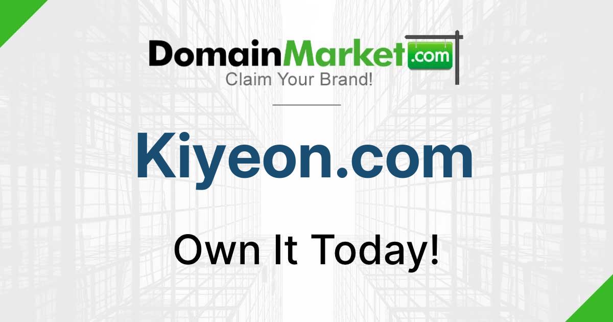 Kiyeon.com - Premium Domain for Sale. Call 888-694-6735.