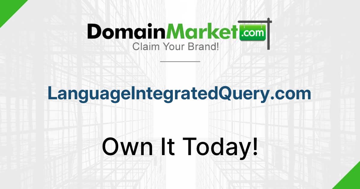 LanguageIntegratedQuery.com - Technology Domains for Sale - Buy Premium ...