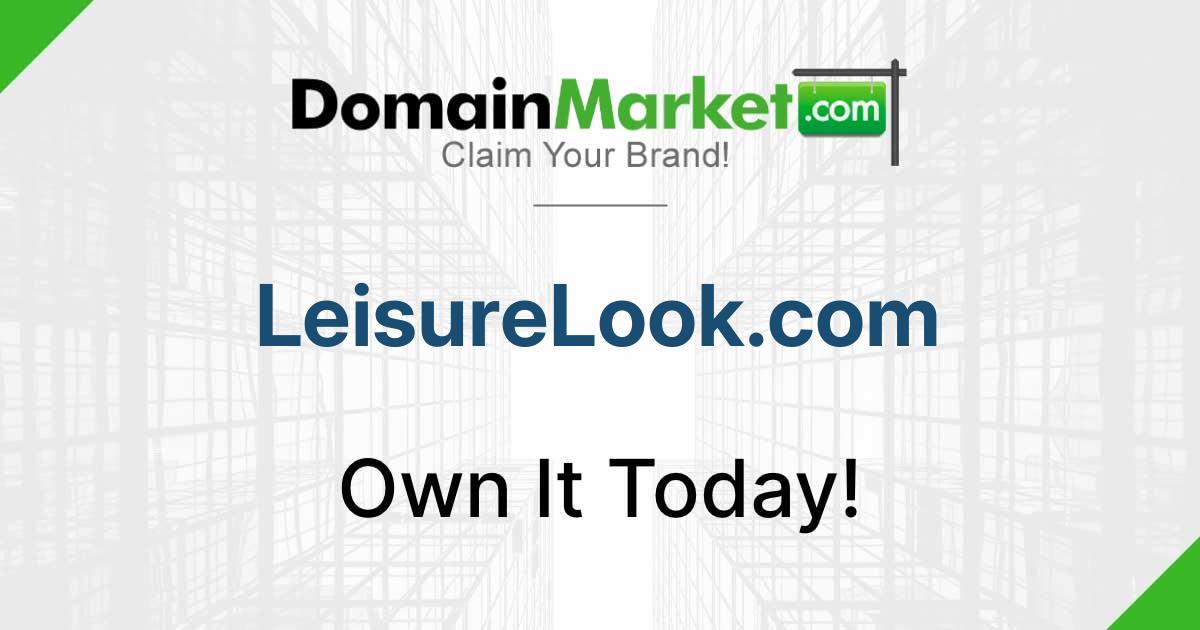 LeisureLook.com - Fashion Domains for Sale - Buy Premium Style ...