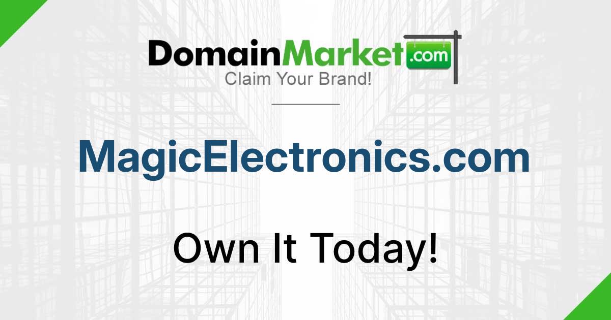 MagicElectronics.com - Technology Domains for Sale - Buy Premium Tech ...