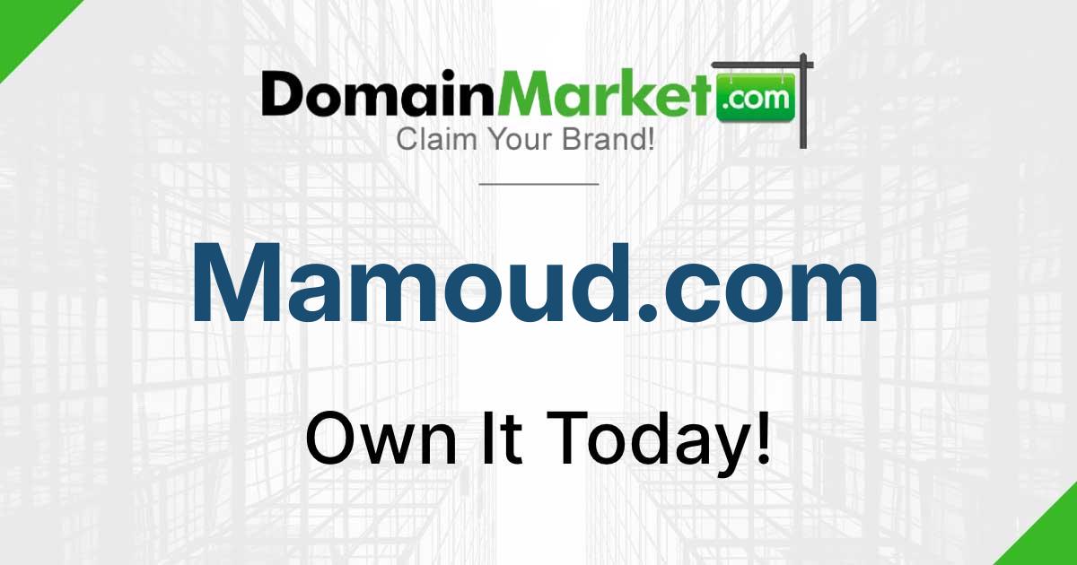 Mamoud.com - General Domains for Sale - Buy Premium Multi-Purpose ...