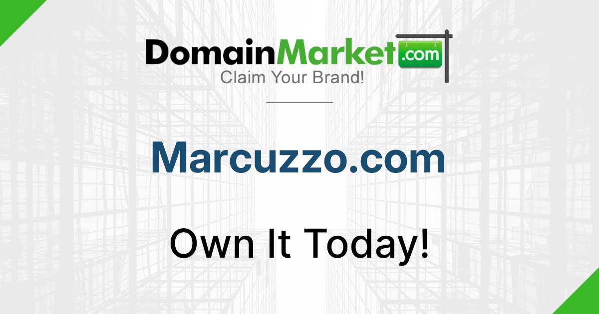 Marcuzzo.com - Personal Domains for Sale - Buy Premium Individual ...