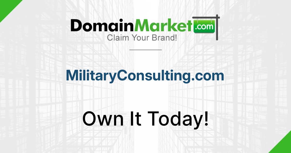 MilitaryConsulting.com - Military Domains for Sale - Buy Premium ...