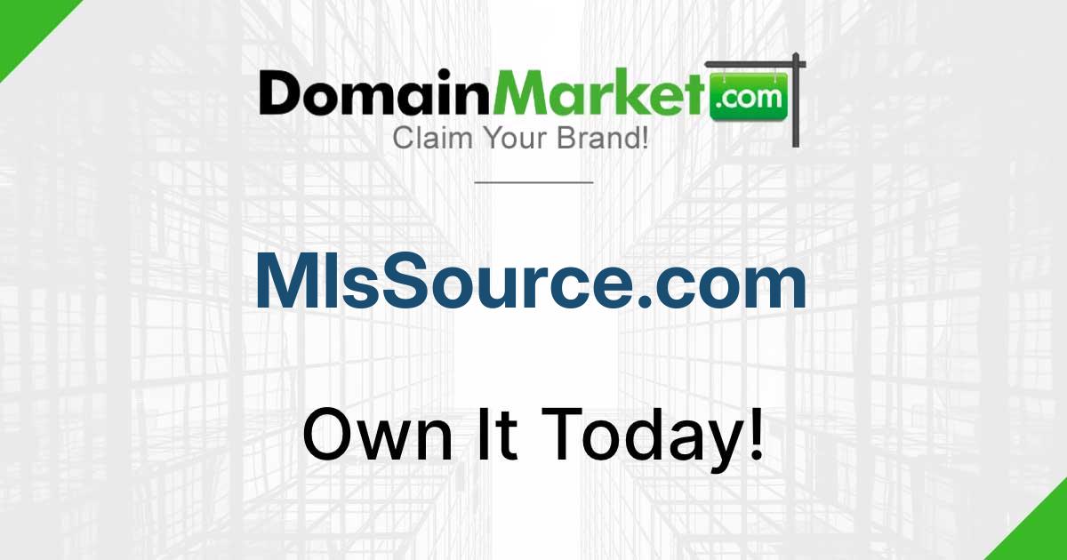 MlsSource.com - Real Estate Domains for Sale - Buy Premium Property ...
