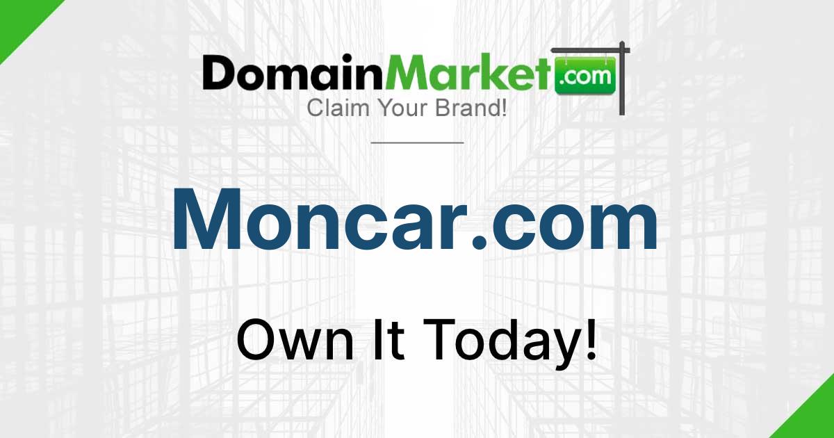 Moncar.com - Automotive Domains for Sale - Buy Premium Car Industry ...