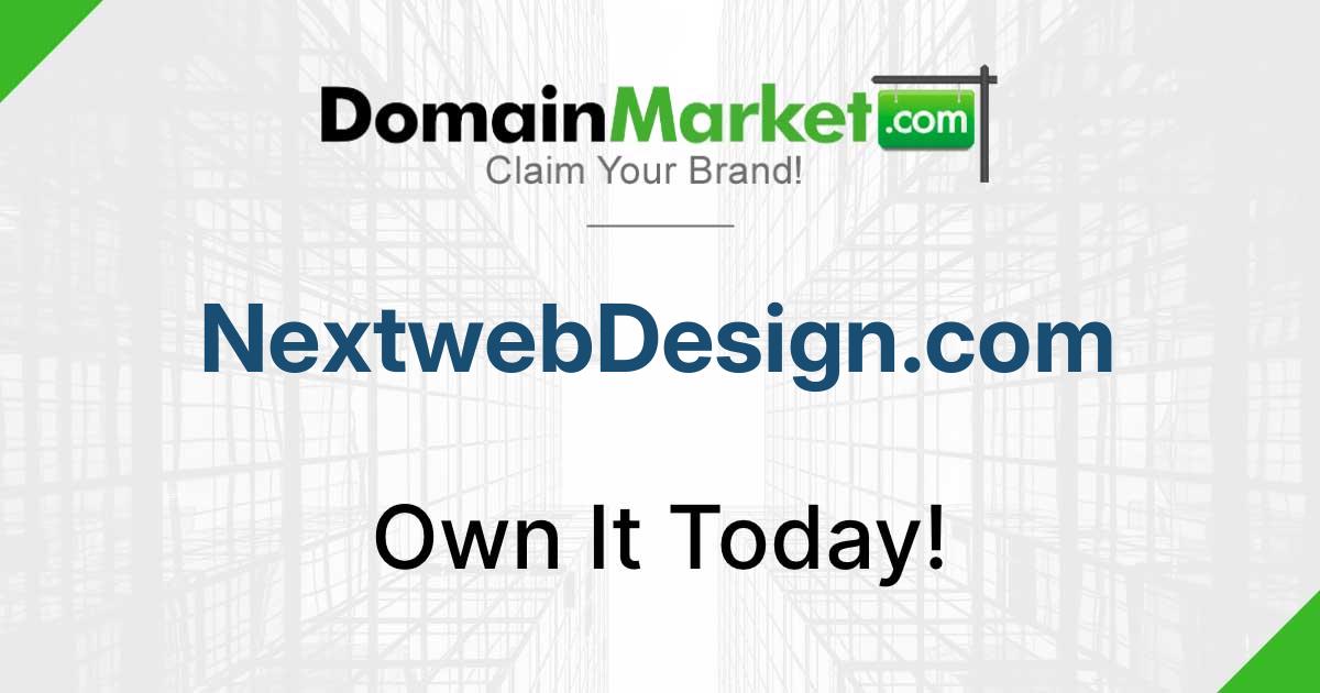 NextwebDesign.com - Technology Domains for Sale - Buy Premium Tech ...
