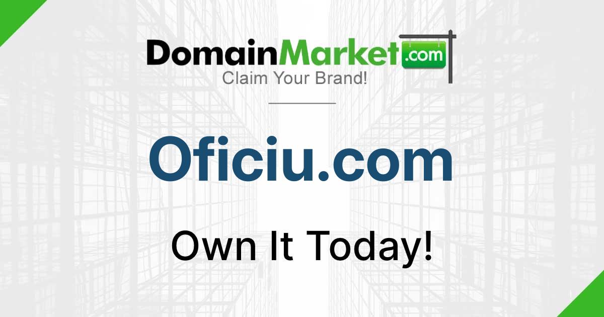 Oficiu.com - Premium Domain for Sale. Call 888-694-6735.