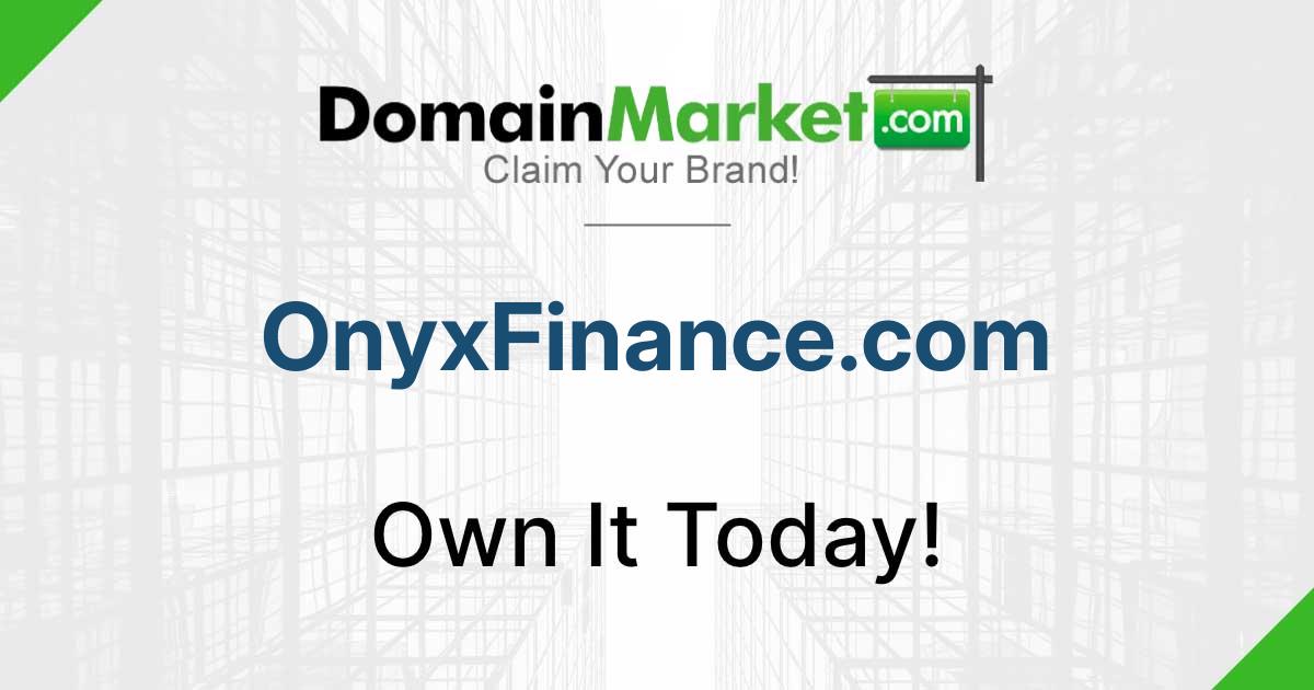 OnyxFinance.com - Finance Domains for Sale - Buy Premium Banking ...