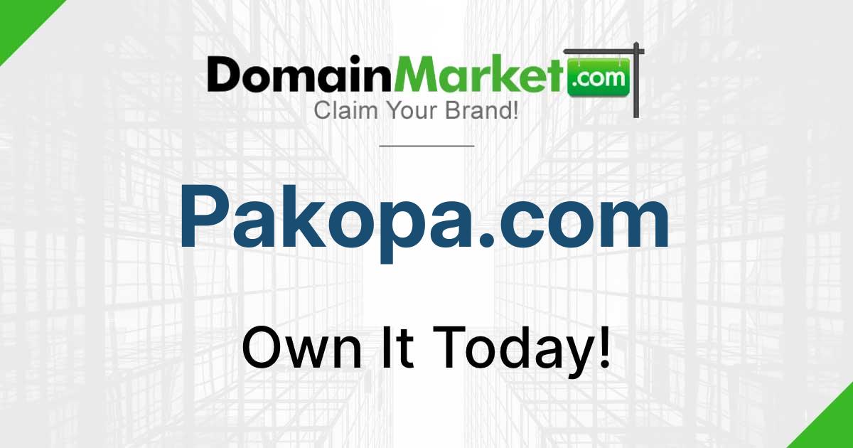 Pakopa.com - Miscellaneous Domains for Sale - Buy Premium Diverse ...