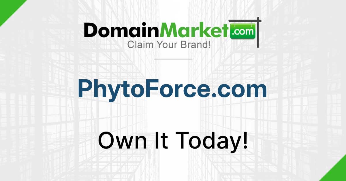 PhytoForce.com - Health Domains for Sale - Buy Premium Healthcare ...