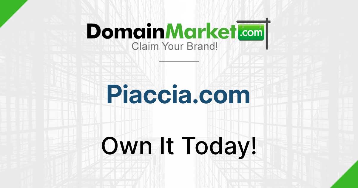 Piaccia.com - Miscellaneous Domains for Sale - Buy Premium Diverse ...