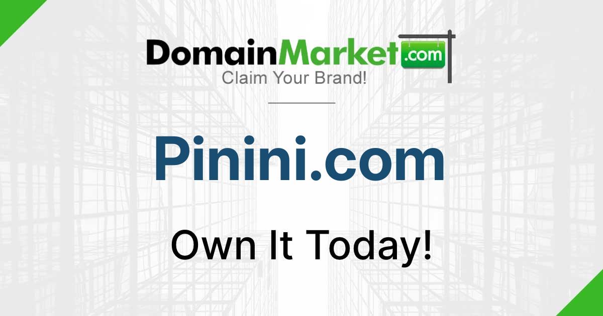 Pinini.com - Miscellaneous Domains for Sale - Buy Premium Diverse ...