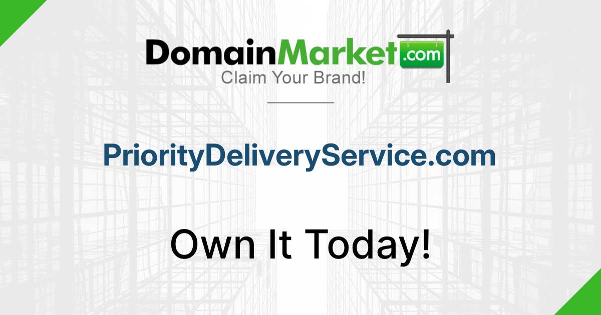 PriorityDeliveryService.com - Logistics Domains for Sale - Buy Premium ...