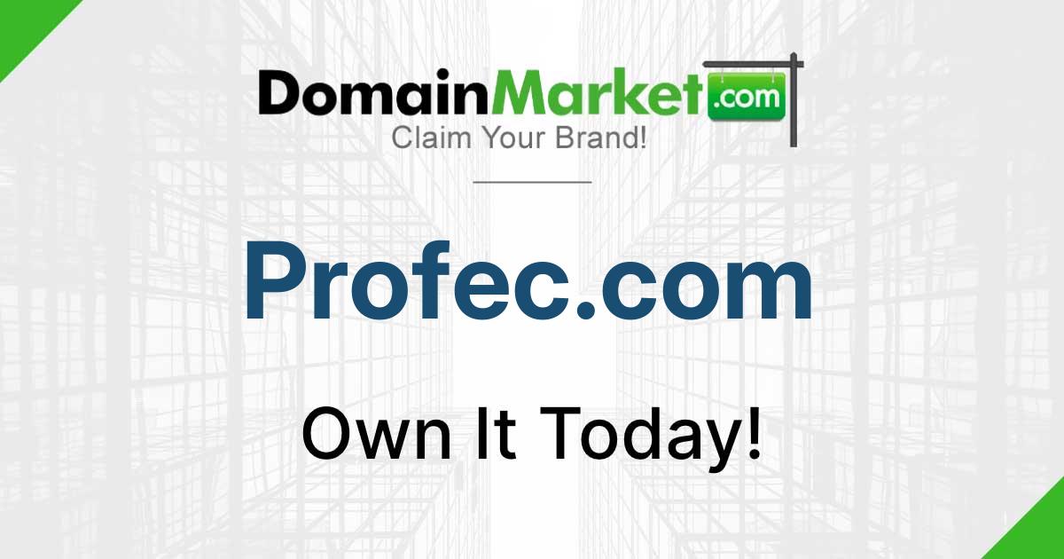Profec.com - General Domains for Sale - Buy Premium Multi-Purpose ...