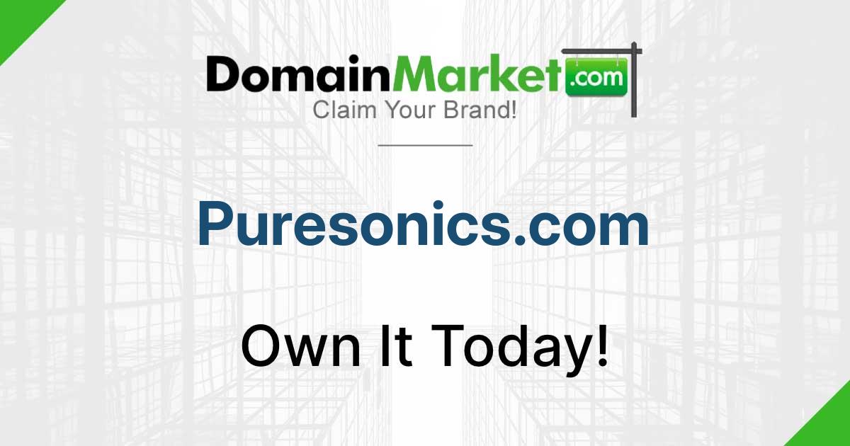 Puresonics.com - Technology Domains for Sale - Buy Premium Tech ...