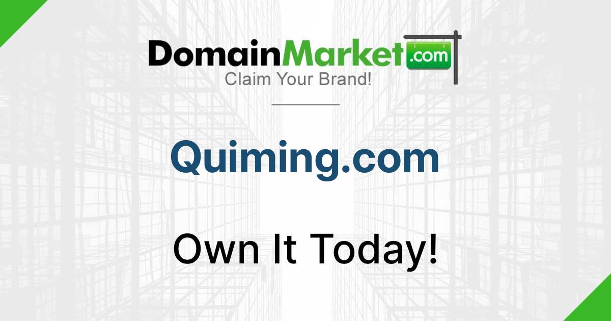 Quiming.com - Miscellaneous Domains for Sale - Buy Premium Diverse ...
