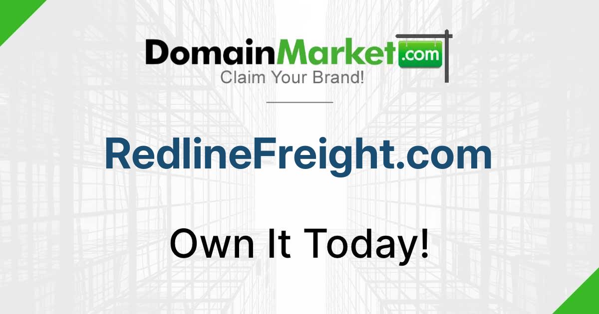 RedlineFreight.com - Transportation Domains for Sale - Buy Premium ...