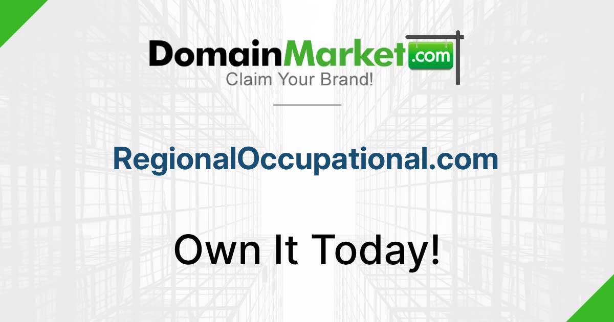 RegionalOccupational.com - Employment Domains for Sale - Buy Premium ...
