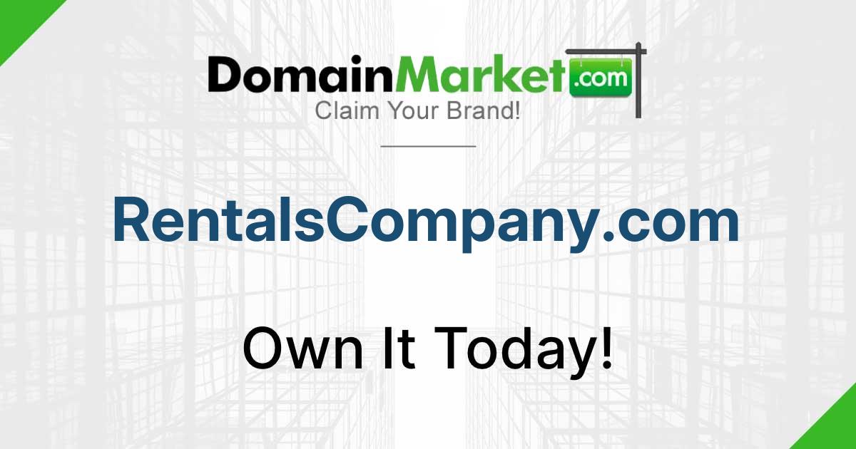 RentalsCompany.com - Real Estate Domains for Sale - Buy Premium ...