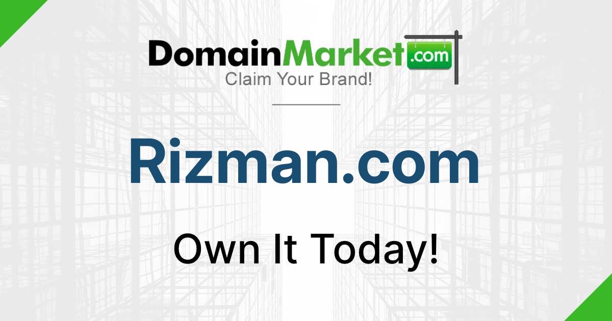 Rizman.com - Personal Domains for Sale - Buy Premium Individual ...
