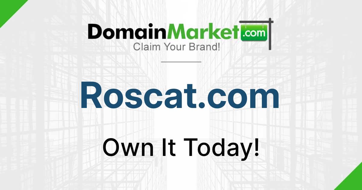 Roscat.com - Pet Domains for Sale - Buy Premium Animal Care & Services ...
