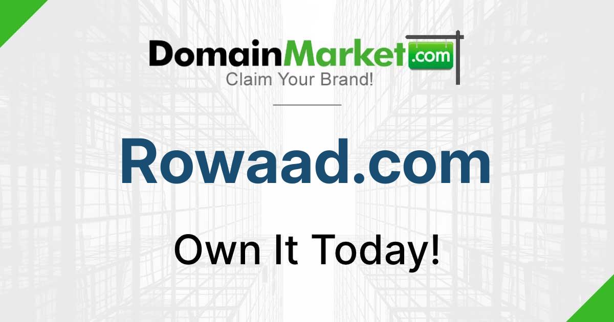 Rowaad.com - Miscellaneous Domains for Sale - Buy Premium Diverse ...