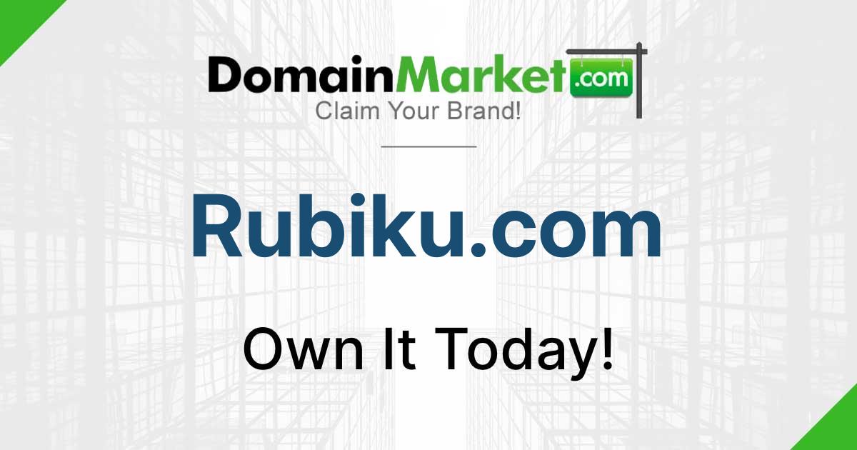 Rubiku.com - Miscellaneous Domains for Sale - Buy Premium Diverse ...