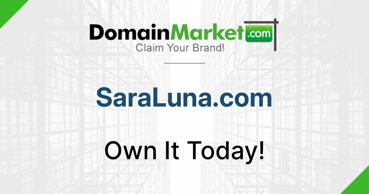 SaraLuna.com - Personal Domains for Sale - Buy Premium Individual ...