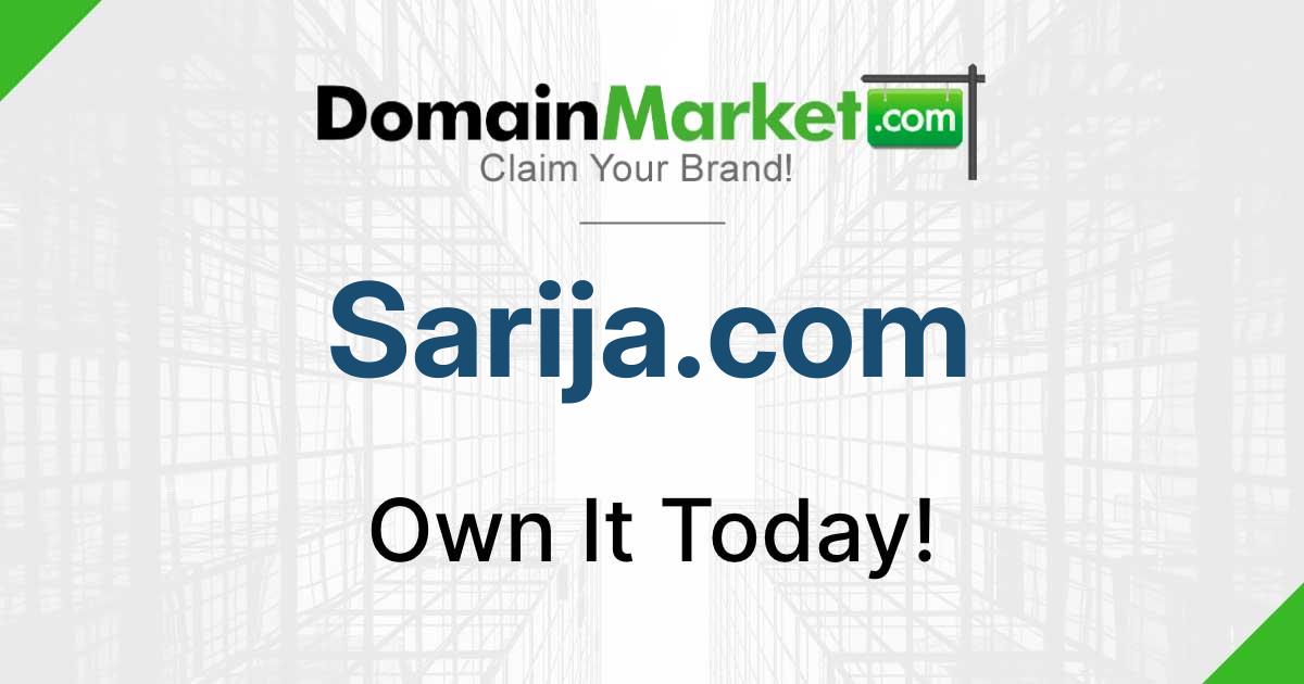 Sarija.com - General Domains for Sale - Buy Premium Multi-Purpose ...