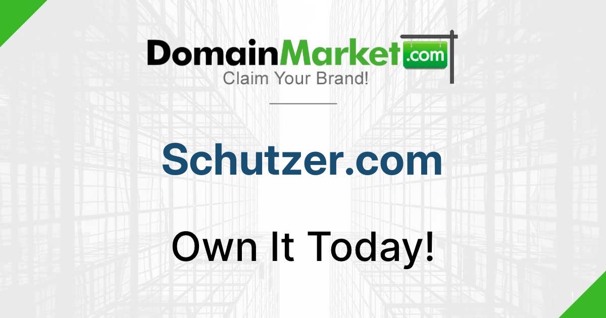 Schutzer.com - Personal Domains for Sale - Buy Premium Individual ...