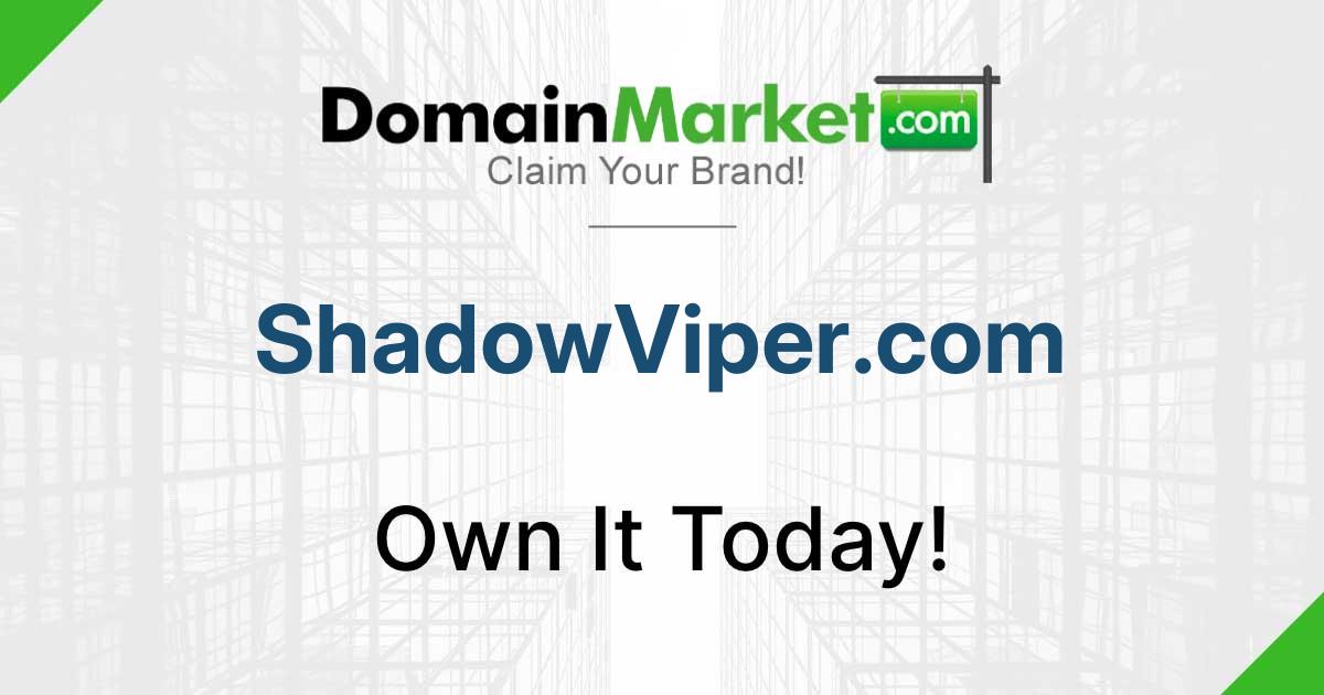 ShadowViper.com - Gaming Domains for Sale - Buy Premium Video Game ...