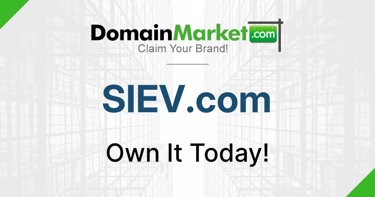 SIEV.com - General Domains for Sale - Buy Premium Multi-Purpose Domain ...