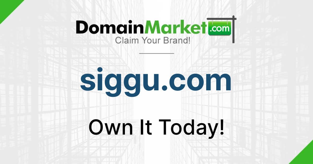 siggu.com - General Domains for Sale - Buy Premium Multi-Purpose Domain ...