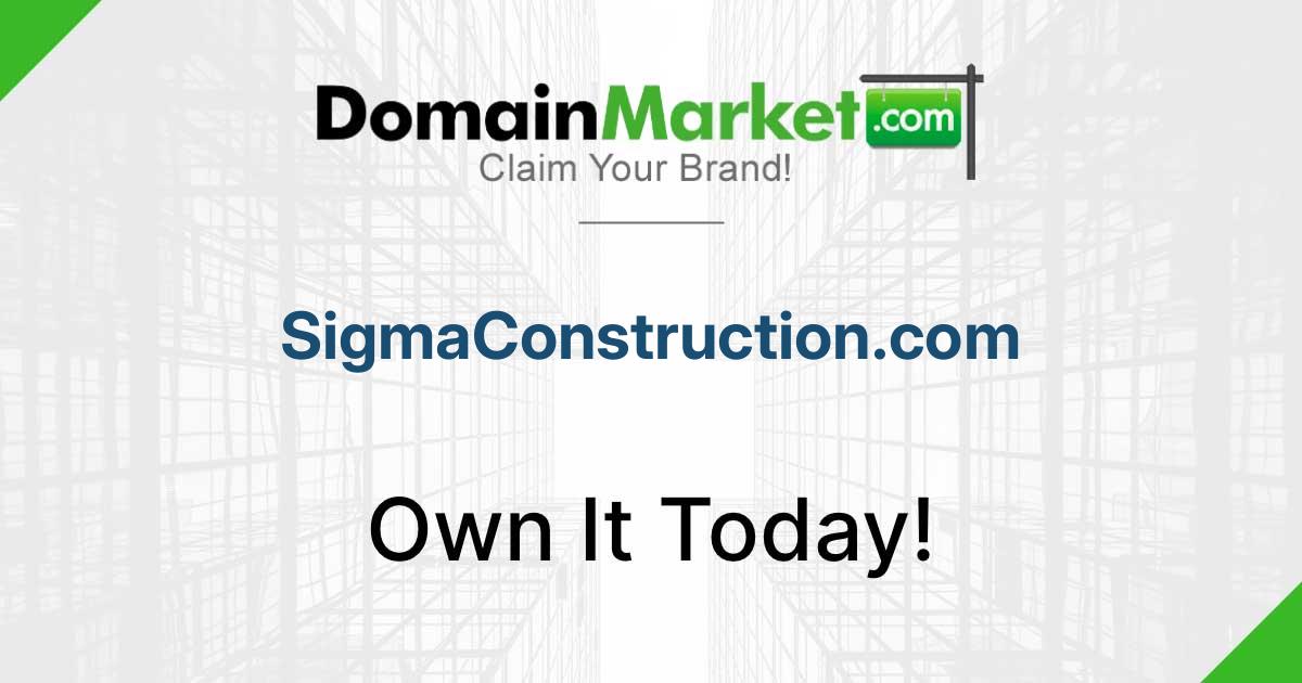 SigmaConstruction.com - Construction Domains for Sale - Buy Premium ...