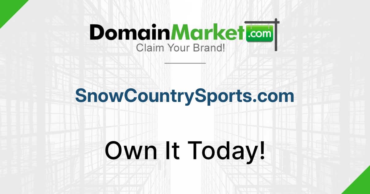 SnowCountrySports.com - Sports Domains for Sale - Buy Premium Athletics ...