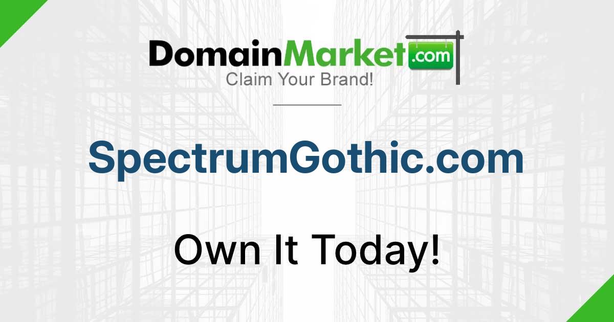 SpectrumGothic.com - Art Domains for Sale - Buy Premium Art Domain ...