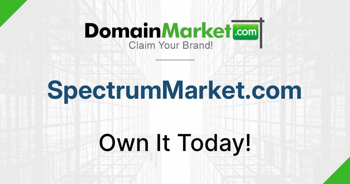 SpectrumMarket.com - Retail Domains for Sale - Buy Premium Shopping ...