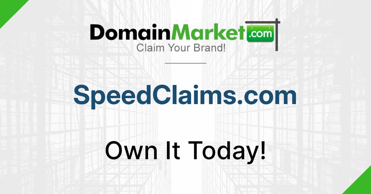 SpeedClaims.com - Insurance Domains for Sale - Buy Premium Coverage ...