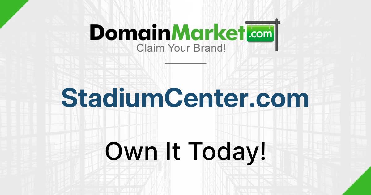 StadiumCenter.com - Sports Domains for Sale - Buy Premium Athletics ...