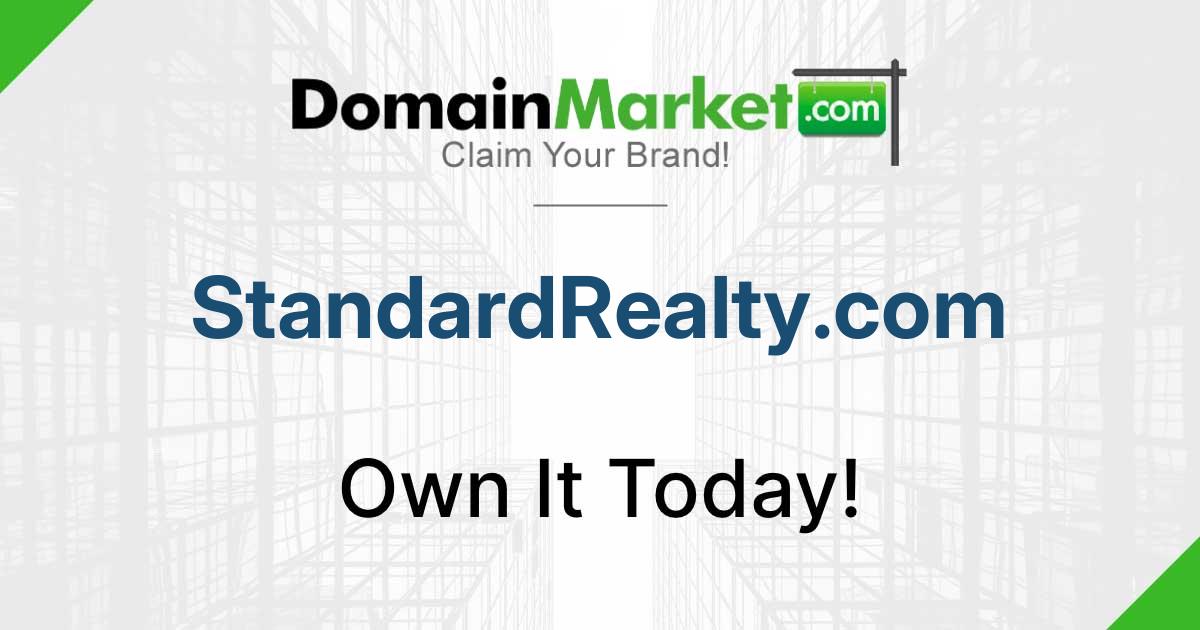 StandardRealty.com - Real Estate Domain for Sale. Call 888-694-6735.