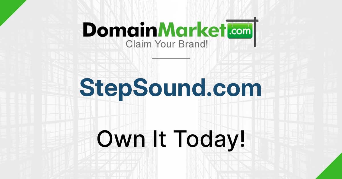 StepSound.com - Music Domains for Sale - Buy Premium Entertainment ...