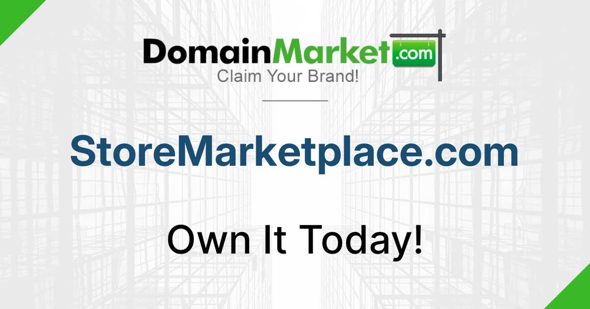 StoreMarketplace.com - Shopping Domains for Sale - Buy Premium Retail ...
