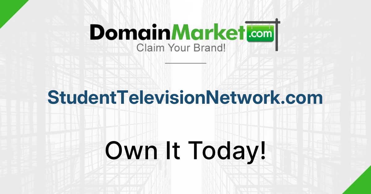 StudentTelevisionNetwork.com - Education Domains for Sale - Buy Premium ...