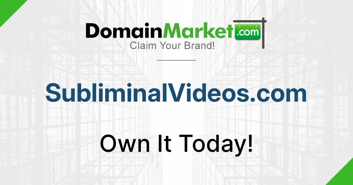 SubliminalVideos.com - Entertainment Domains for Sale - Buy Premium ...