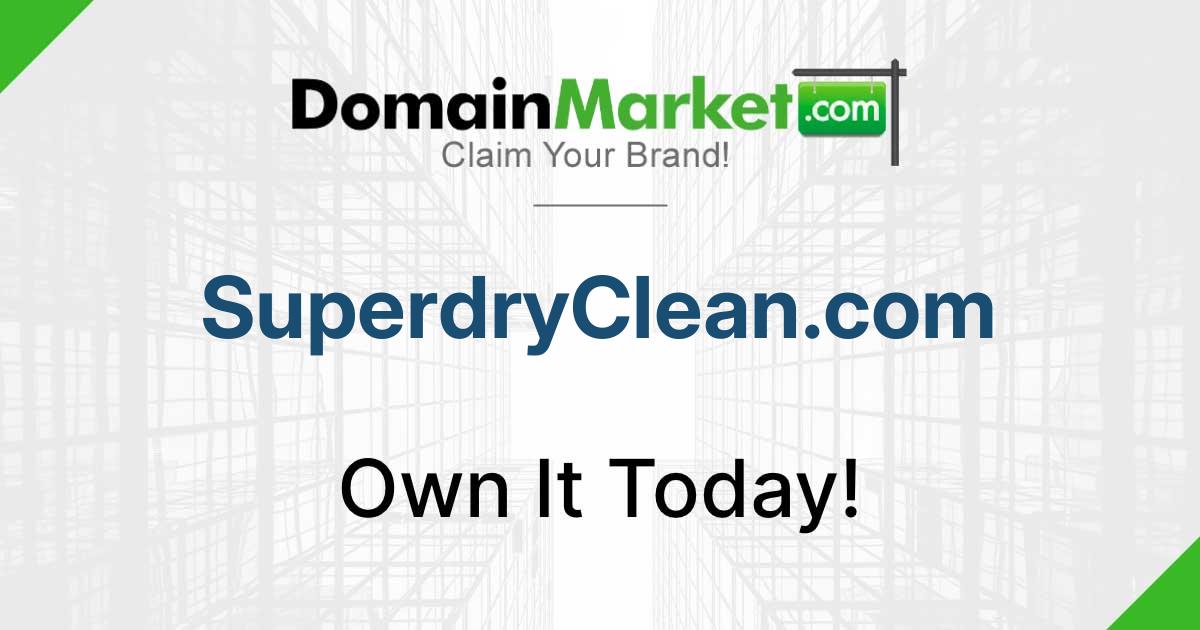 SuperdryClean.com - Service Domains for Sale - Buy Premium Business ...