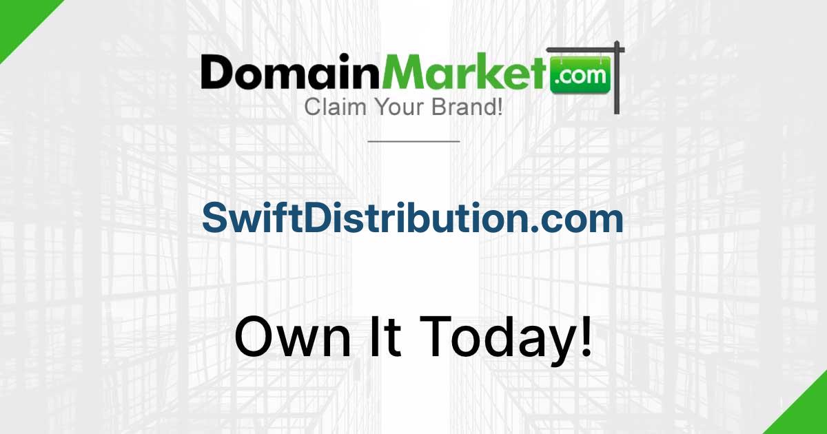 SwiftDistribution.com - Logistics Domains for Sale - Buy Premium ...