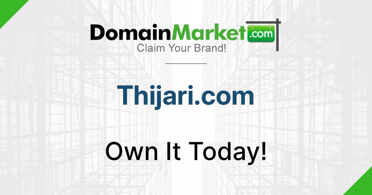 Thijari.com - Premium Domain for Sale. Call 888-694-6735.