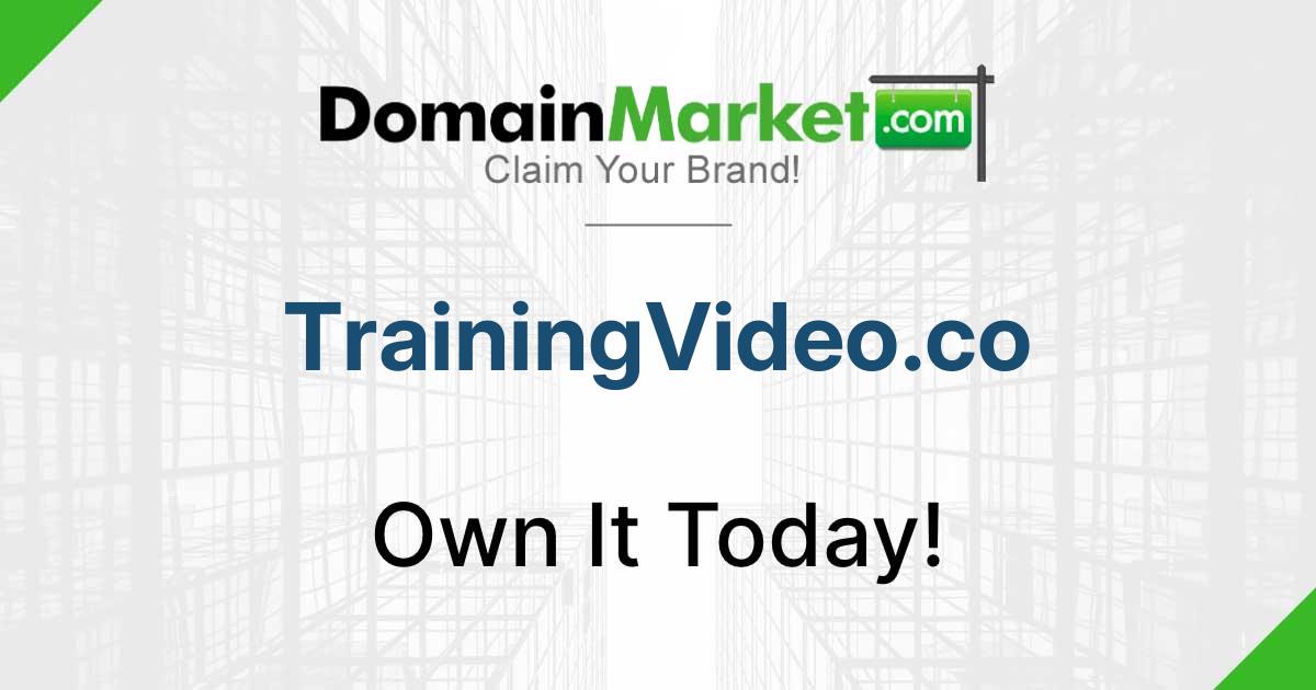 TrainingVideo.co - Education Domains for Sale - Buy Premium Learning ...